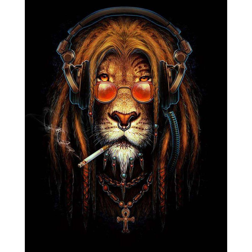 Reggae Leeuw Diamond Painting | Happy Painting