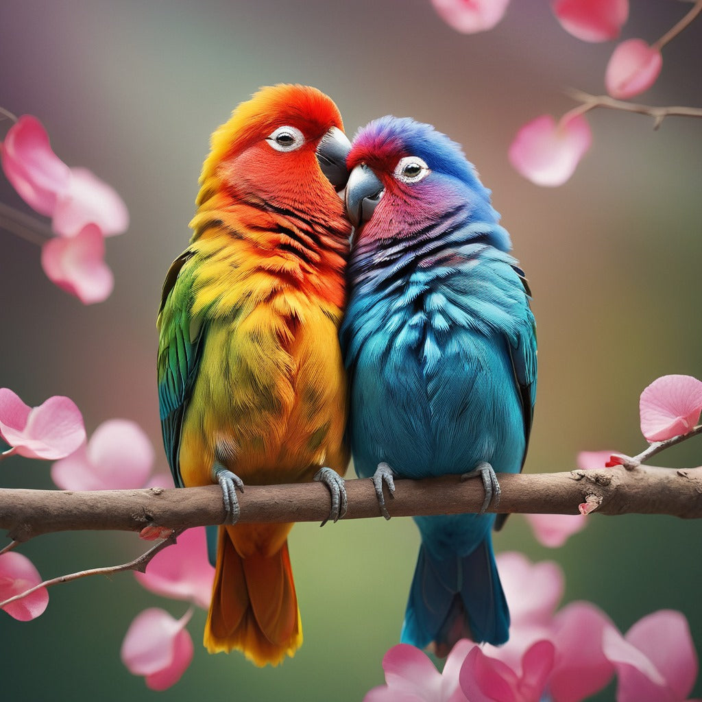 2 Love Birds | Diamond Painting – Happy Painting
