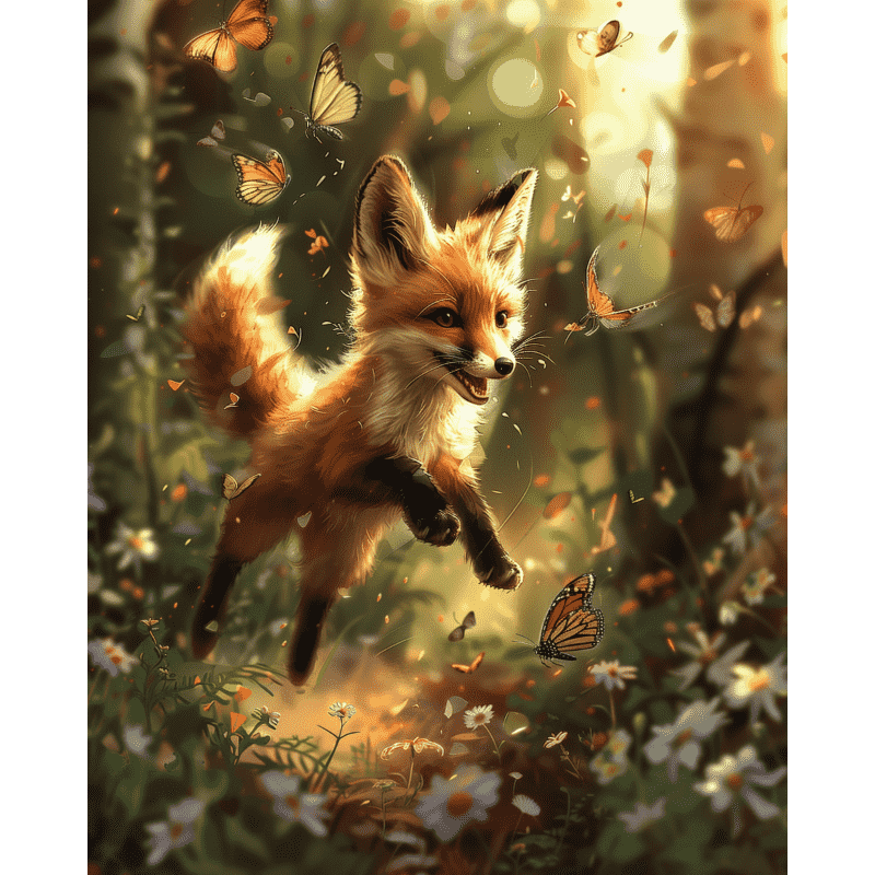 Blije vos | Diamond Painting – Happy Painting