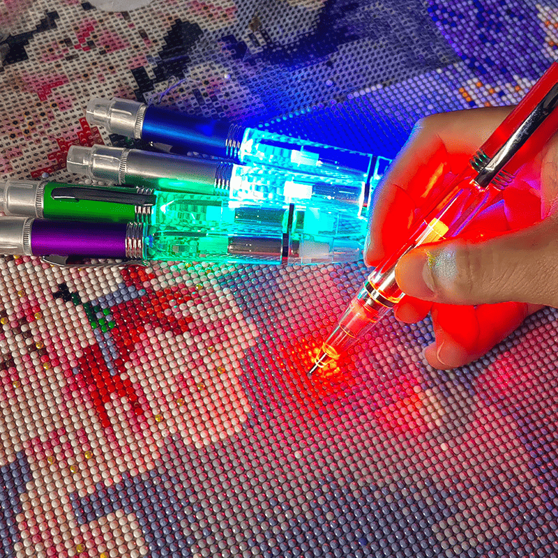 Diamond Painting Pen met LED licht | 5 Kleuren – Happy Painting